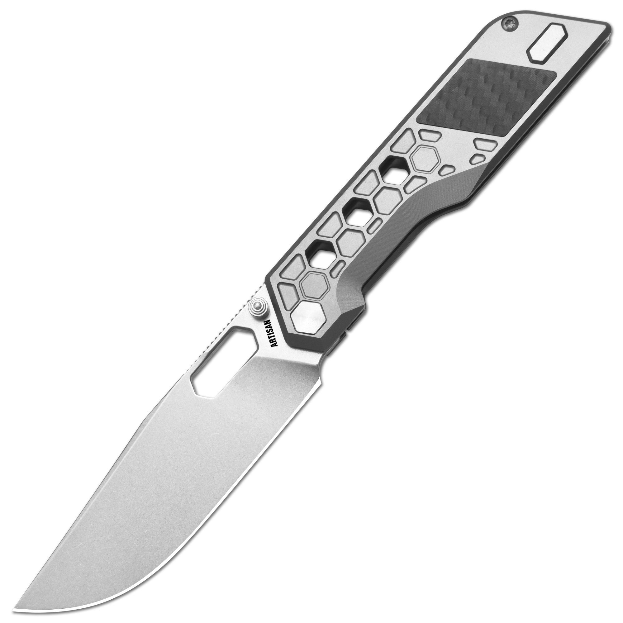 Artisan Cutlery Beest ATZ-1878G S35VN Blade Titanium Handle Folding ...