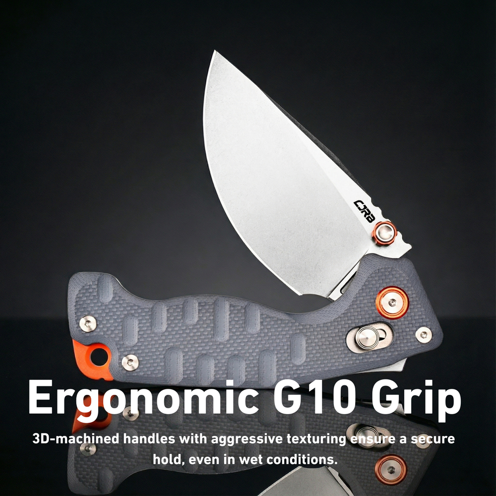 CRB Doubletap J1970 D2 Steel Blade G10 Handle Folding Knives | Free ...