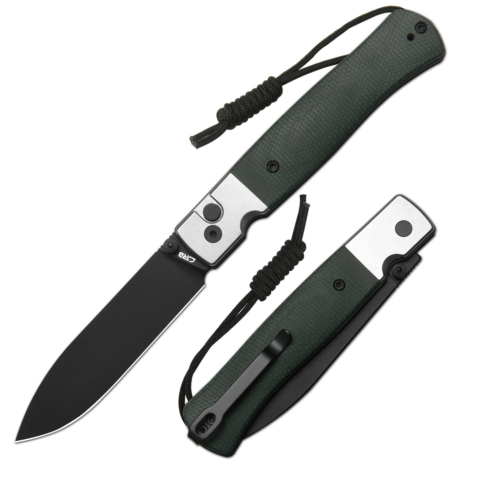 CJRB Glacier J1961 AR-RPM9 Steel Blade Steel and Micarta Handle Folding ...