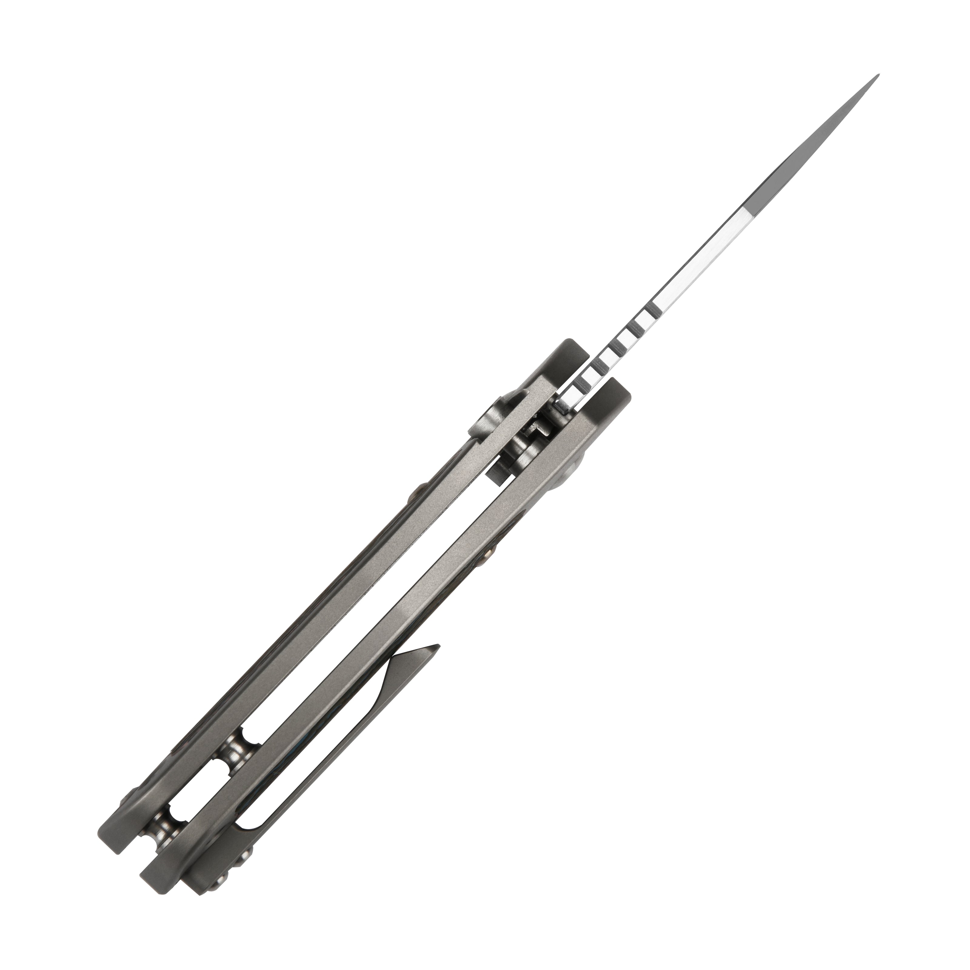 CJRB Mini Pyrite J1933 CPM S90V Blade Titanium and Fat Carbon Handle F ...