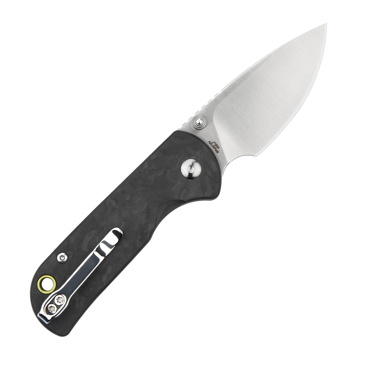 CJRB Mica J1934 AR-RPM9 Steel Blade Forged Carbon Handle Folding Knives ...