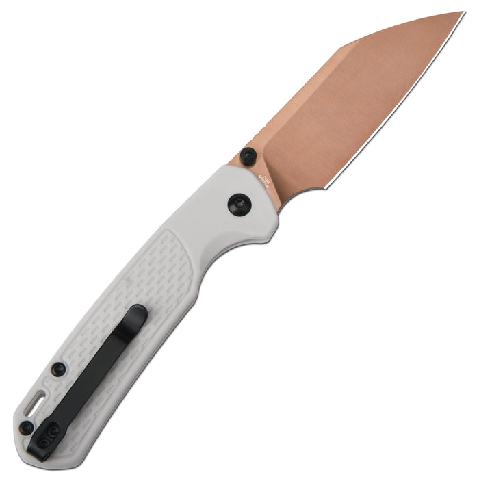 CJRB Pyrite-Light J1945 AR-RPM9 Steel Rose Gold Blade FRN Light Grey ...