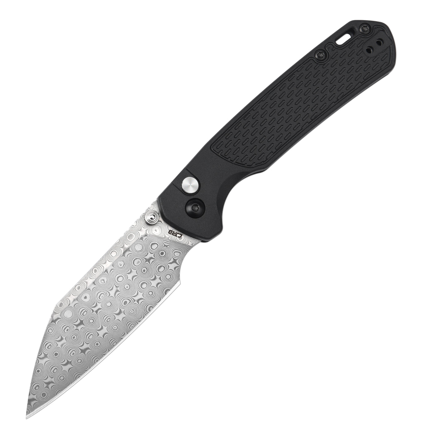 CJRB Pyrite-Light J1945 Damascus Blade FRN Handle Folding Knives | Free ...