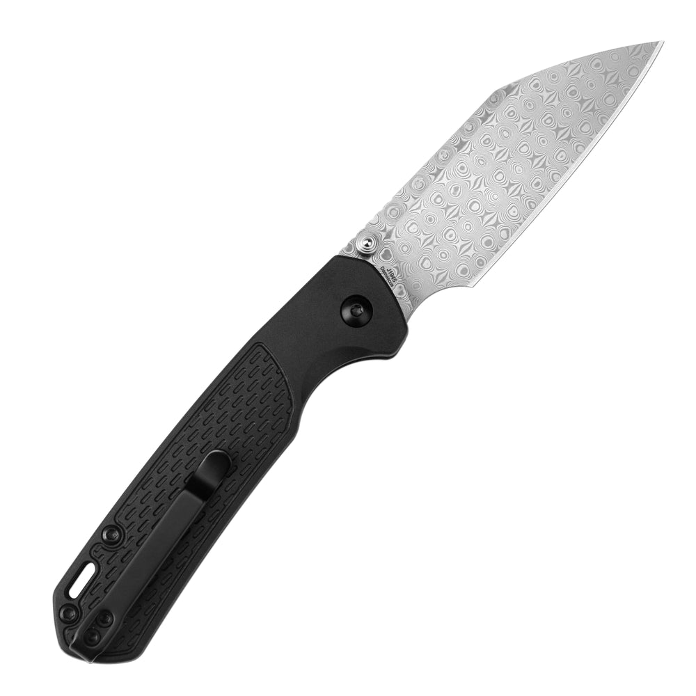 CJRB Pyrite-Light J1945 Damascus Blade FRN Handle Folding Knives | Free ...