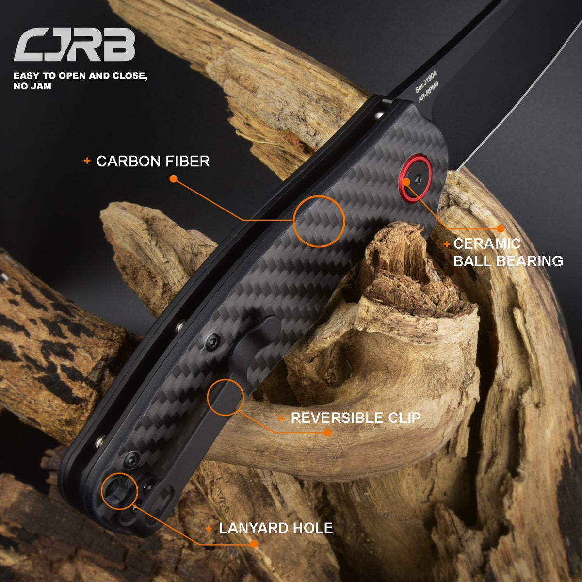 CJRB CRAG J1904 Folding Knife | Free Shipping