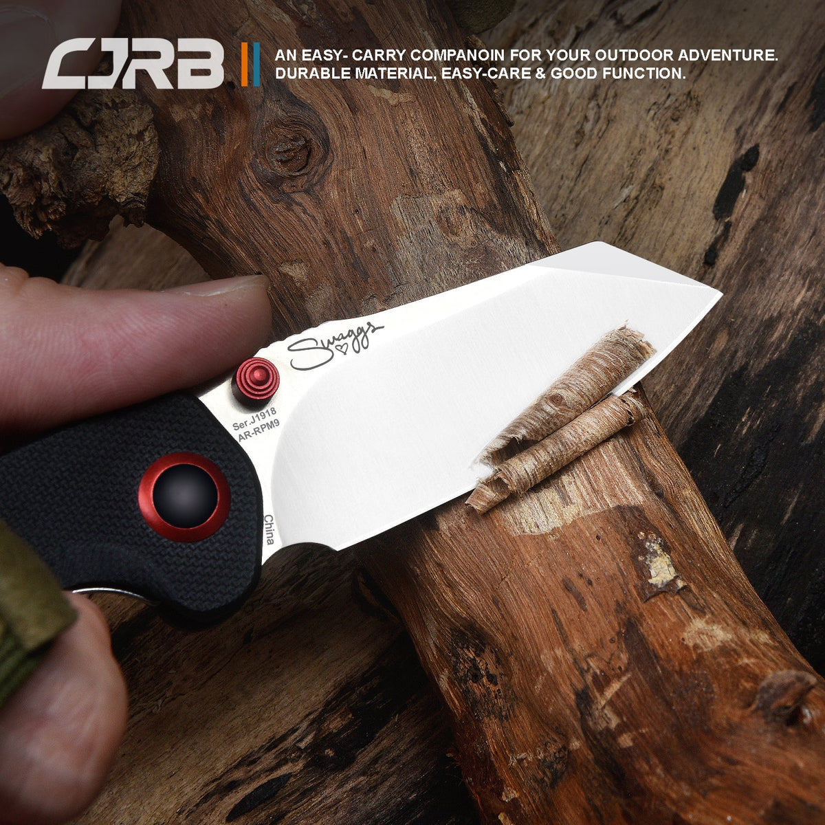 CJRB Maileah J1918 AR-RPM9 Steel Blade G10 Handle Folding Knives | Free Shipping