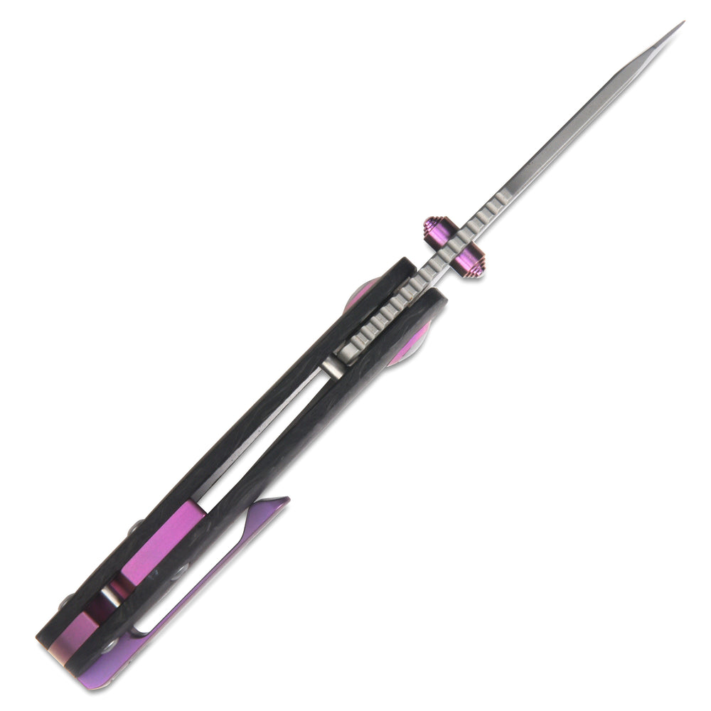 CJRB Maileah J1918 M390 Blade Marbled Carbon Fiber Handle Folding ...