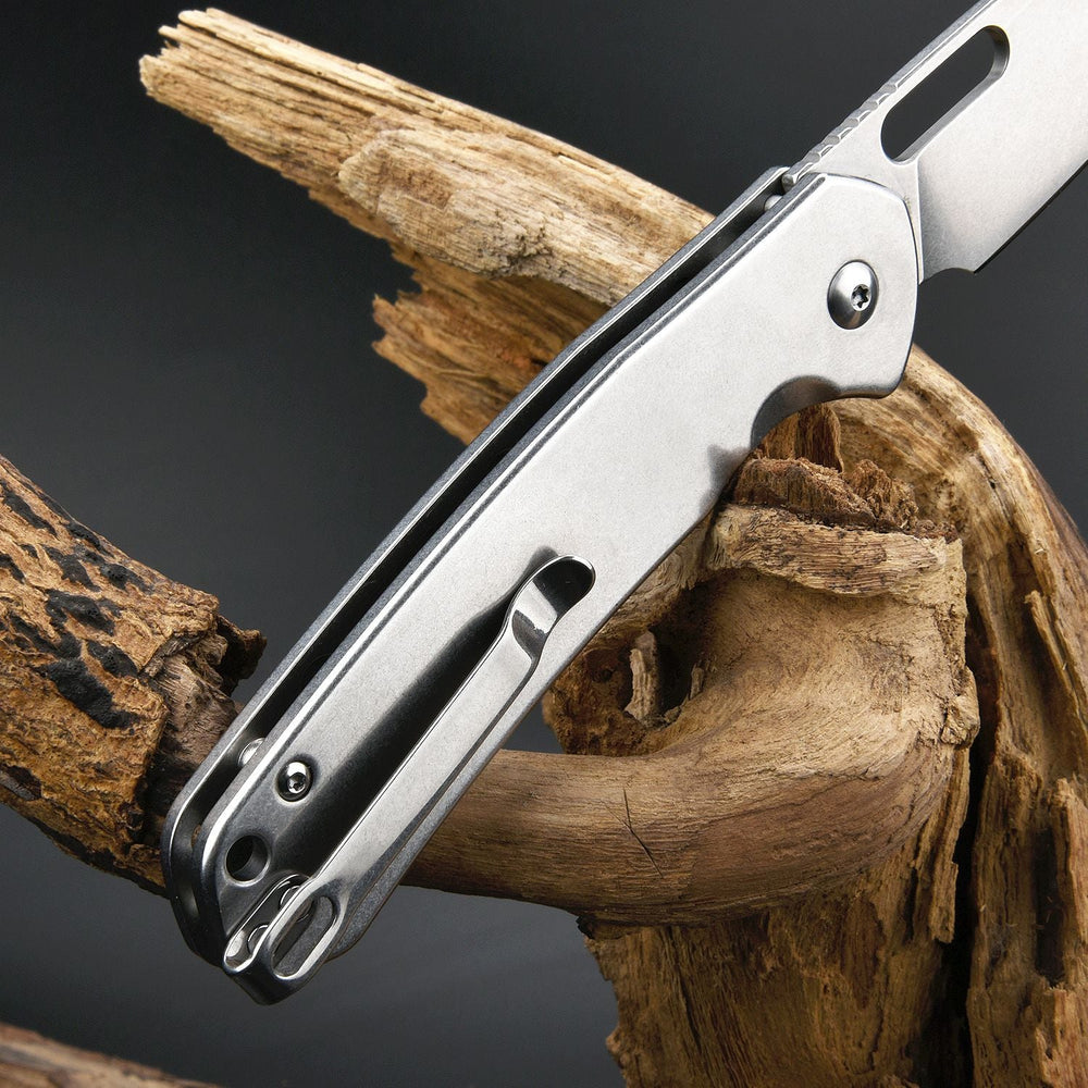 CJRB Pyrite-Alt Wharncliffe J1925A AR-RPM9 Steel Blade Steel Handle Folding Knives | Free Shipping