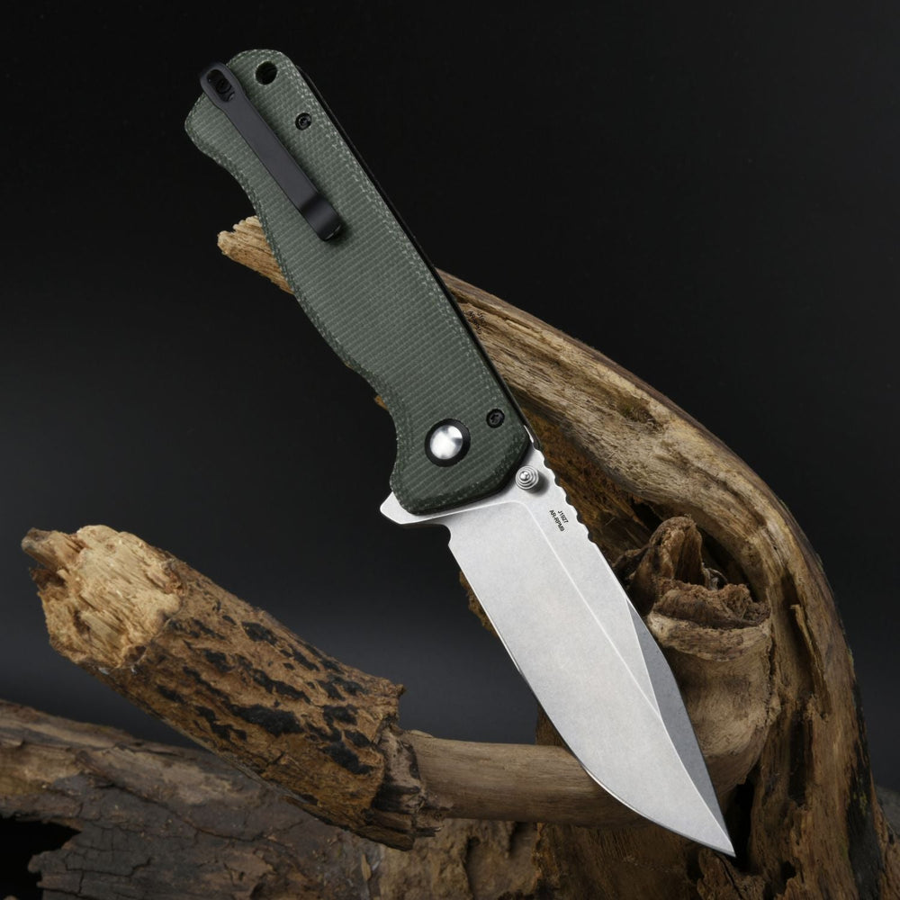CJRB Chord J1927 AR-RPM9 Steel Blade G10 And Micarta Handle Folding Knives | Free Shipping