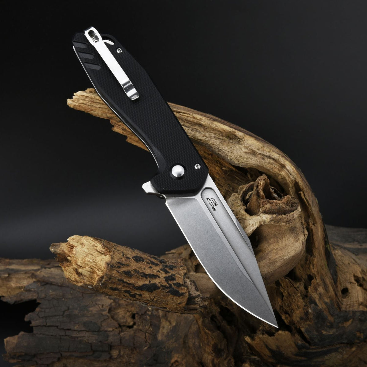 CJRB Riff J1928 AR-RPM9 Steel Blade Micarta And G10 Handle Folding Knives | Free Shipping