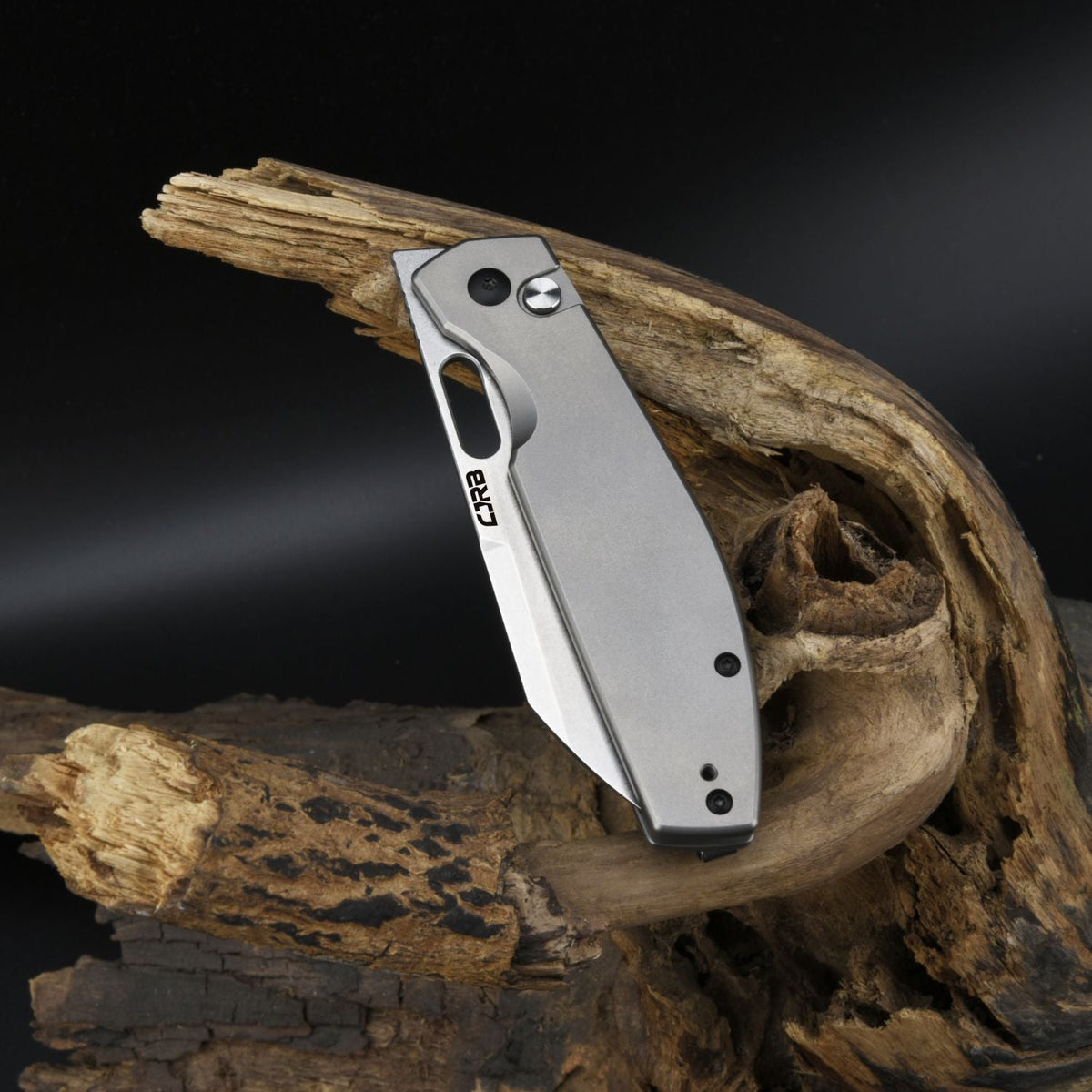 CJRB Ekko J1929BT Button Lock AR-RPM9 Steel Blade Titanium Handle Folding Knives | Free Shipping